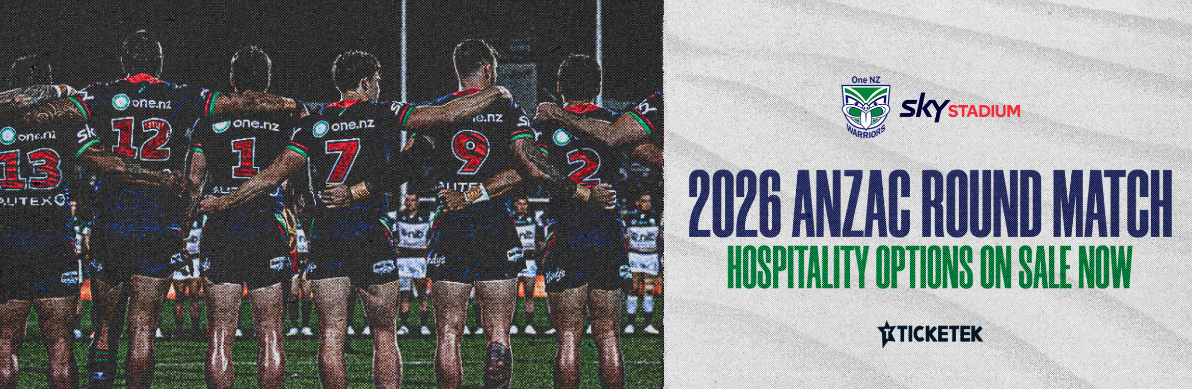 One NZ Warriors ANZAC Round Clash tickets | Tours and Events | Ticketek ...