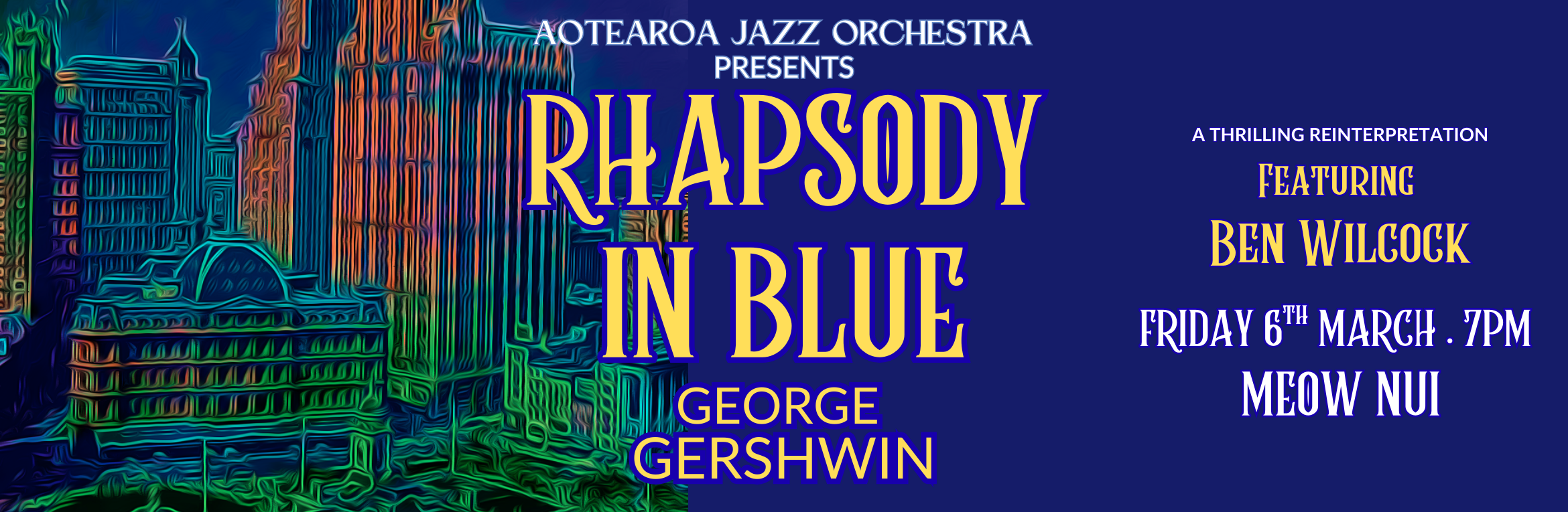 Aotearoa Jazz Orchestra tickets | Meow Nui | Ticketek New Zealand